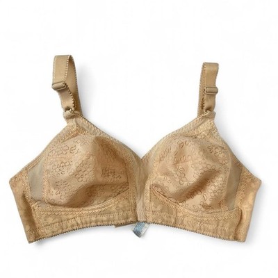 Vintage 80s Playtex 18hr Cream Floral Lace Bra Size 36B | eBay