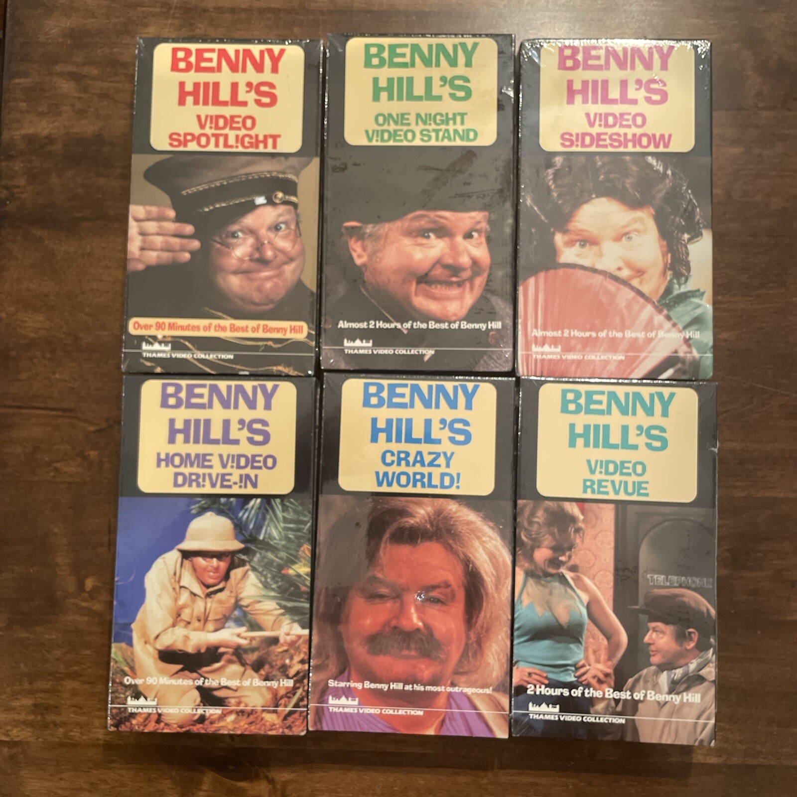Benny Hill Thames Video Collection 6 VHS Lot - Brand New Sealed | eBay