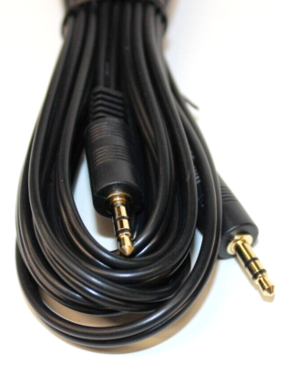 Aux Lead SHIELDED Headphone Cable Stereo 3.5mm Jack to Jack Audio Male ...