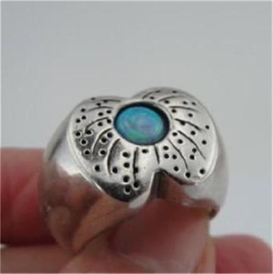 Hadar Designers Sterling Silver Blue Opal Ring size 7,7.5 Massive ...