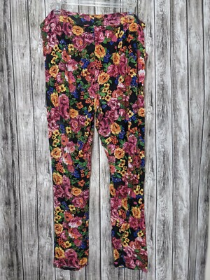 Women's Rue 21 Multicolored Floral Pants Size Large RN#70829 | eBay