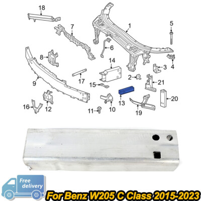 Front Lower Bumper Mount Bracket For Mercedes-Benz W205 C Class C300 ...