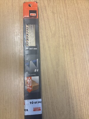 CHEAP 10 Pack. Bahco 51-24 Bow saw Blade 24 Inch, 607mm Peg Tooth Hard ...