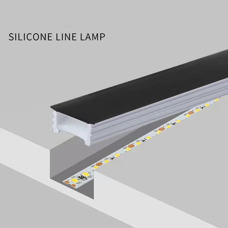 Recessed Silicone Tube LED Neon Light Flexible Rope Channel Diffuser ...