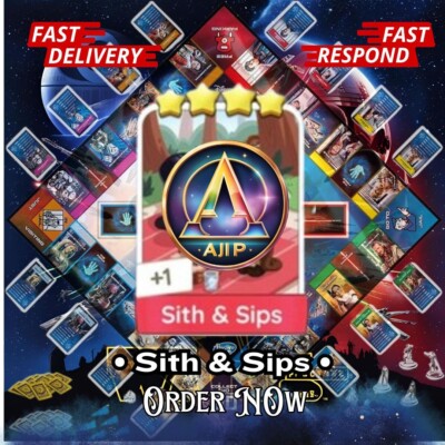 Sith & Sips 4 Stars Sticker - Star Wars Album Set 18 ⚡⚡ fast delivery ⚡ ...