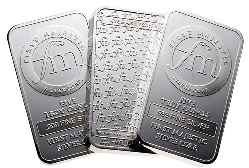 5 oz Silver Bar - First Majestic Silver .999 Fine (Sealed) | eBay