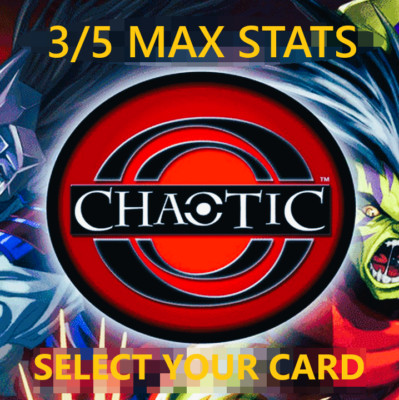 Overpowered Creatures 3/5 Max Stats Chaotic TCG | eBay