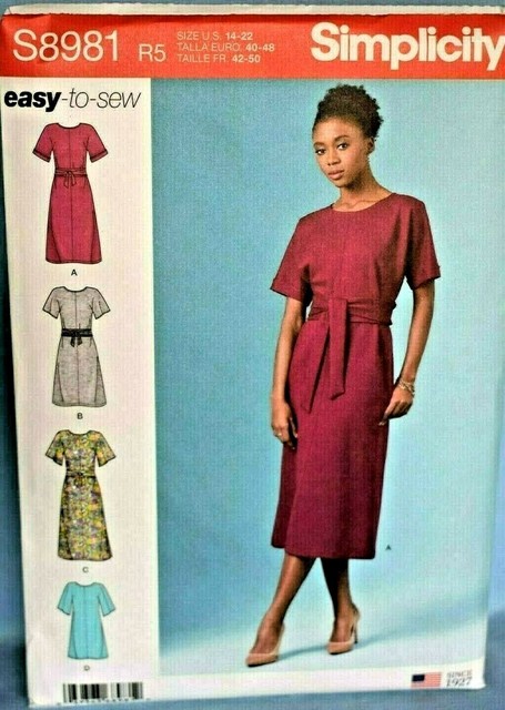 Simplicity 8981 Misses Dresses Length Sleeve Variations Sewing Pattern ...