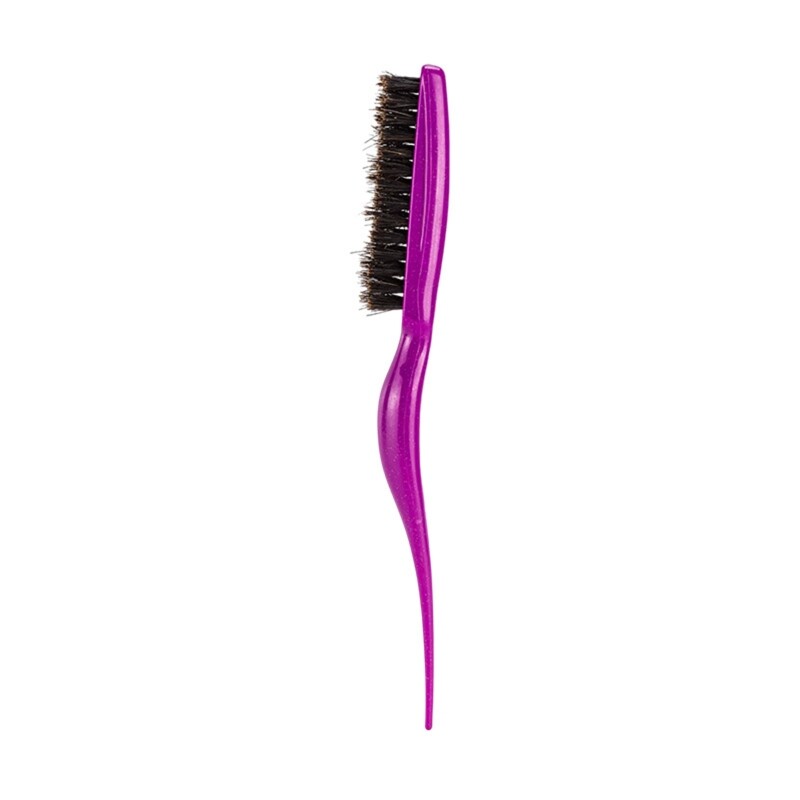Boar Bristle Teasing Brush Three Row Comb with Tail Pick for Hair ...