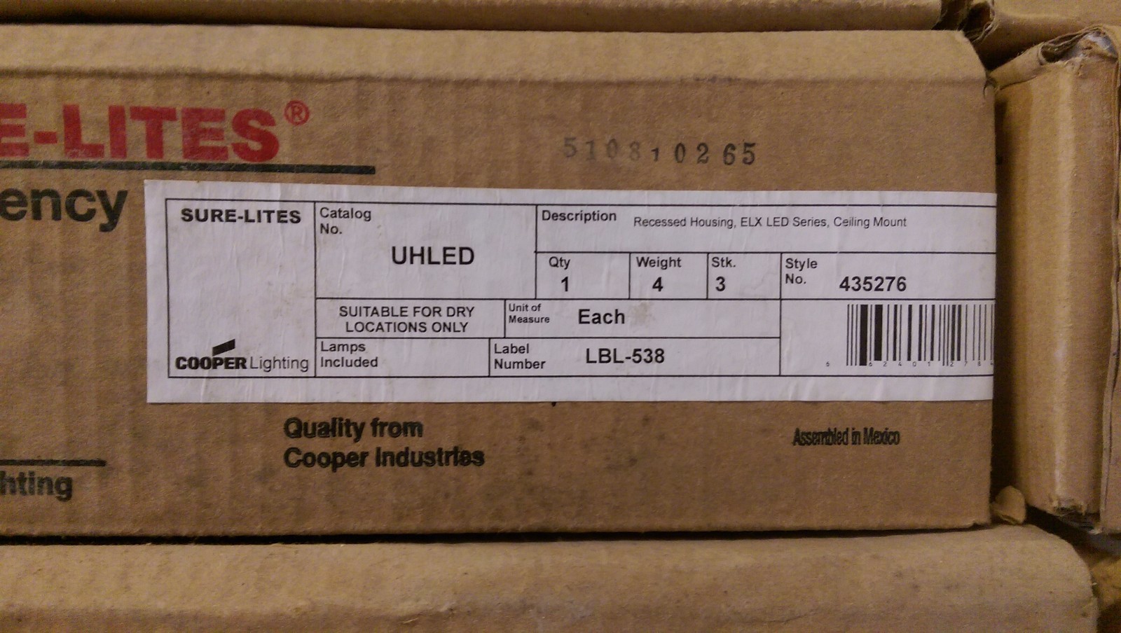 LOT OF 19 LBL-538 New Unused UHLED Emergency LIght Mounting Bracket | eBay