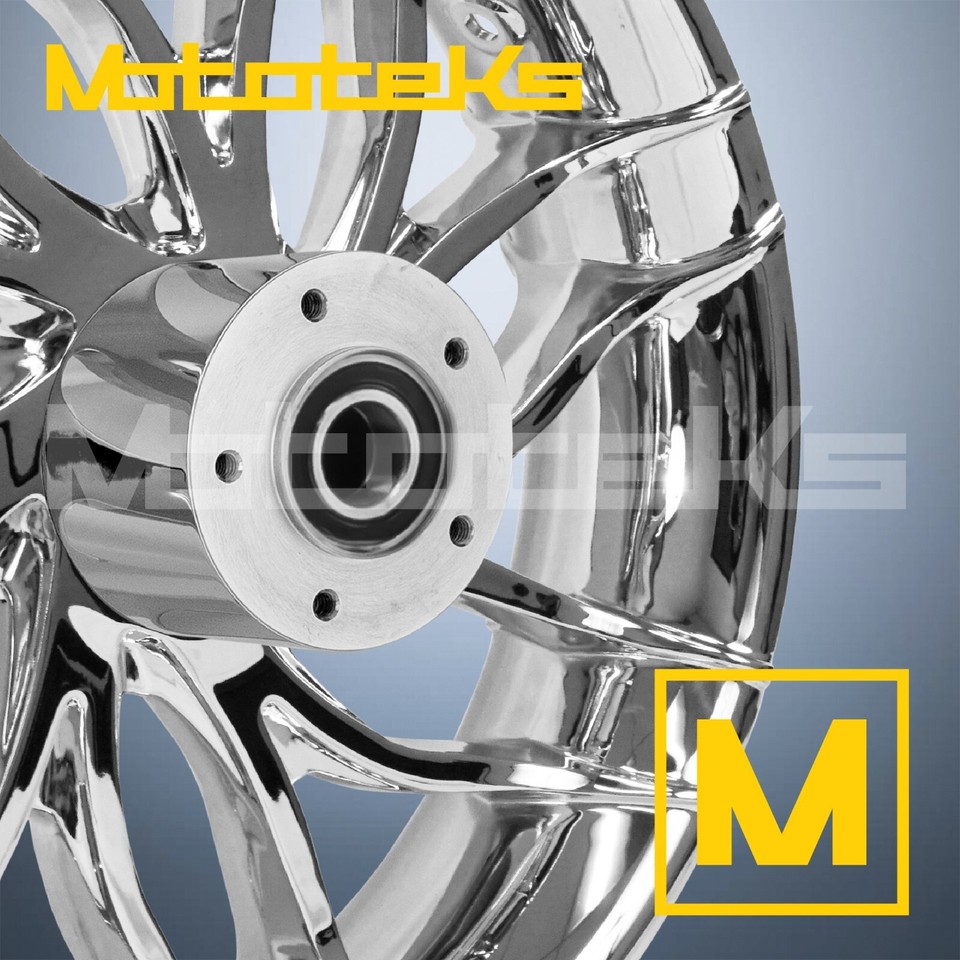 16" 16X3.5 RISE WHEEL CHROME FOR HARLEY SOFTAIL SPORTSTER MODELS REAR ...