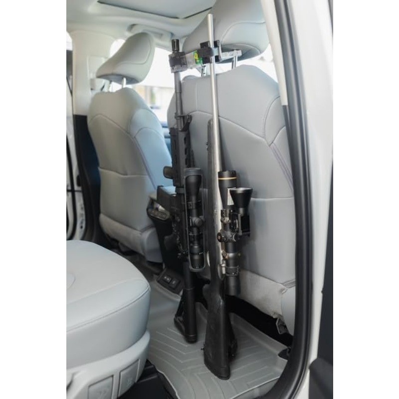 Gun Rack attaches to Your Headrest, Holds 2 Rifles or Shotguns Safe and ...