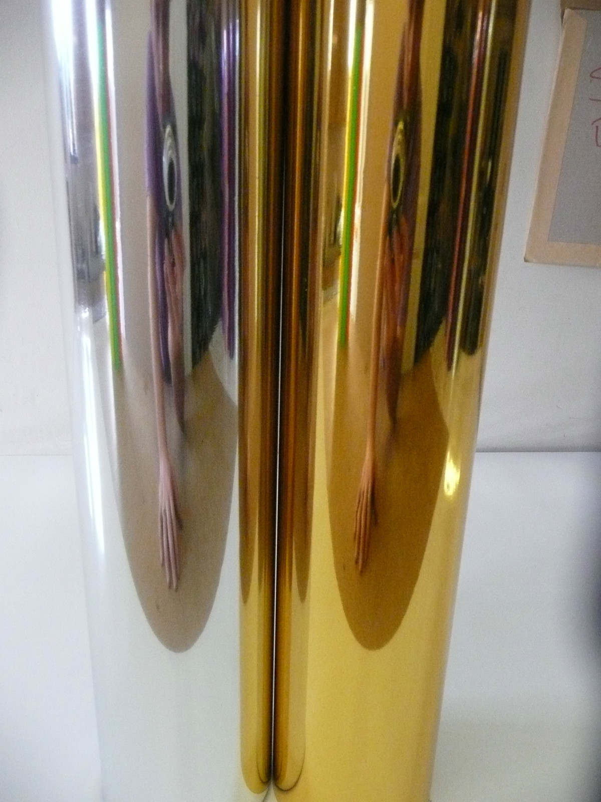 1m ROLL OF GARMENT CHROME TEXTILE FOIL T-SHIRT VINYL HEAT PRESS ...