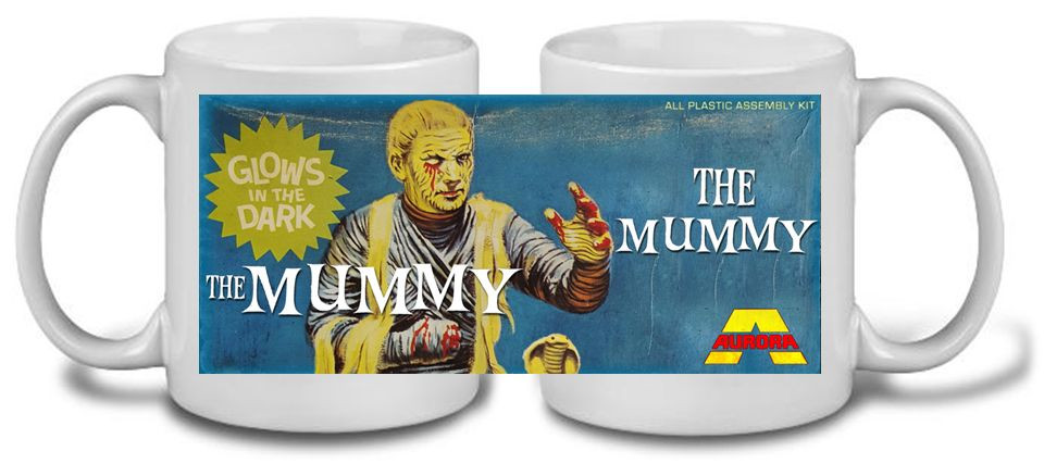 AURORA MODEL KITS UNIVERSAL MONSTERS mug 25 designs Custom made brand ...