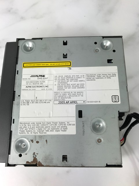 Dve-5207 Alpine DVD Mp3 Player for sale online | eBay