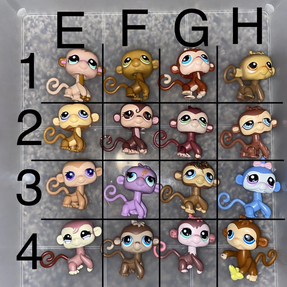 Littlest Pet Shop Monkey Group *You Pick* Chimpanzee, Baby Monkeys, etc ...