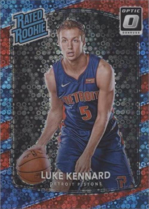 2017-18 Panini Donruss Optic - Rated Rookie Luke Kennard #189 Red Fast ...