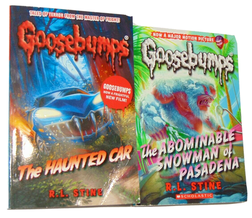 Goosebumps Lot 2 Books Abominable Snowman, Haunted Car R.L. Stine 95 ...