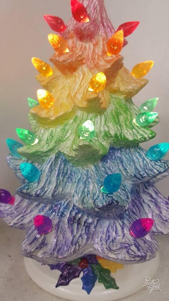 Rainbow Christmas Tree - Gay Pride - LGBT - Gay Pride Christmas | eBay