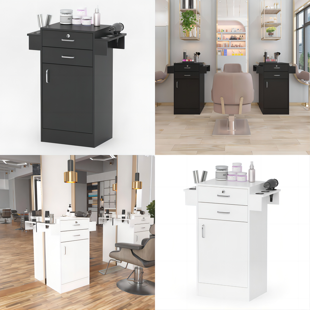 Salon Storage Ultimate Salon Trolley Rolling Storage Cart: Top Beauty