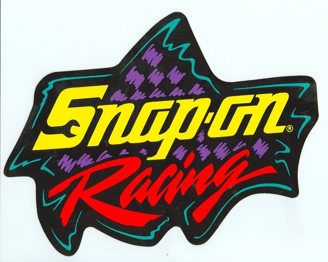 NEW Vintage Snap-on Tools Snap-on Racing Tool Box Sticker Decal 9 1/2 ...