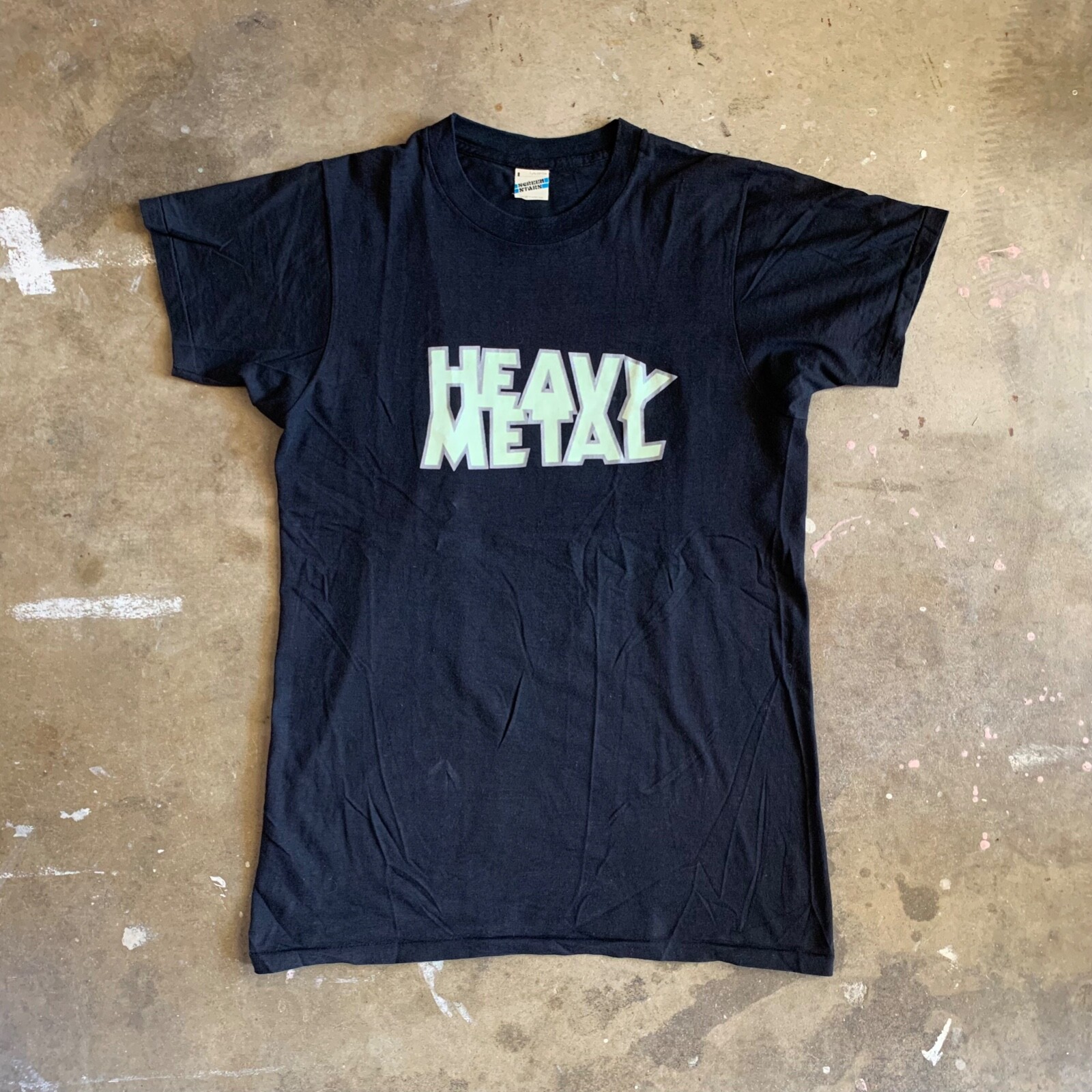 80s DEADSTOCK VINTAGE HEAVY METAL FANTASY MAGAZINE T-… - Gem