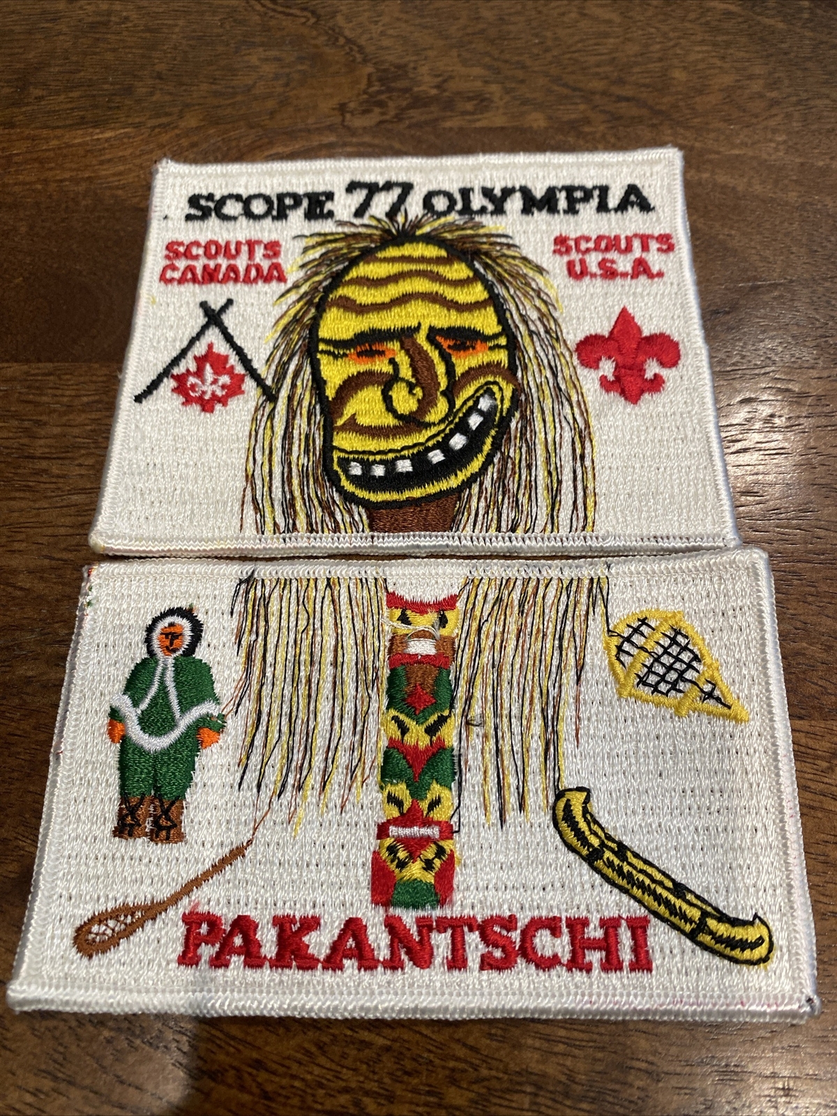 1977 Olympia Scope 2 Piece Boy Scout Patch Cradle of Liberty Cncl ...