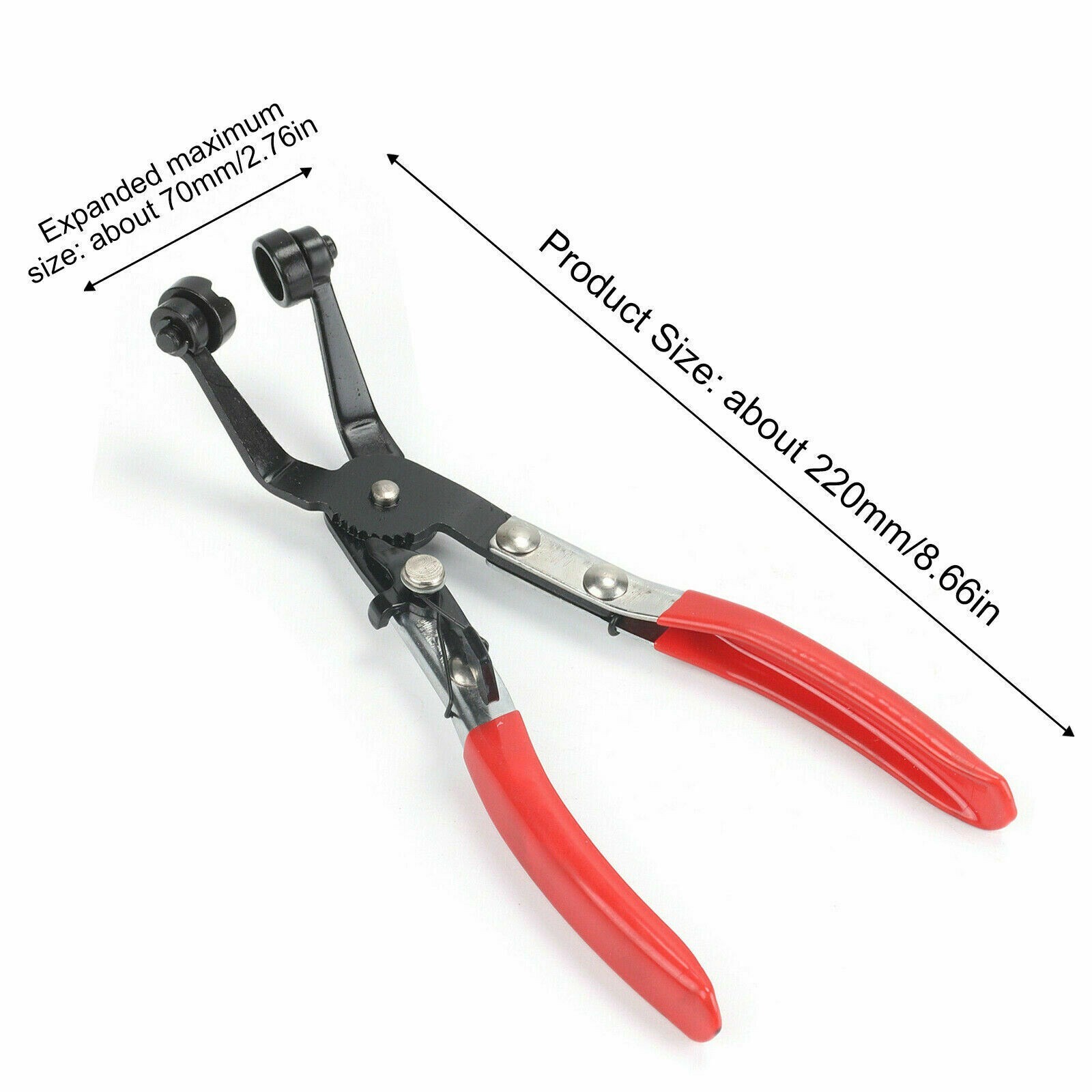 220 mm Angled Hose Clamp Clip Pliers - for fuel & coolant pipe spring ...