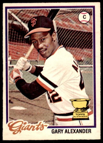 1978 O-PEE-CHEE GARY ALEXANDER SAN FRANCISCO GIANTS #72 | eBay