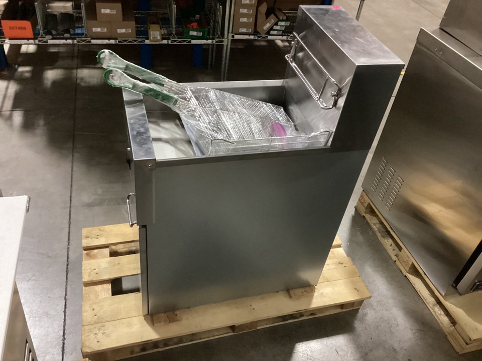 |1463| Dean SR114E Electric Fryer - (1) 40 lb. Vat, Floor Model, 208v ...