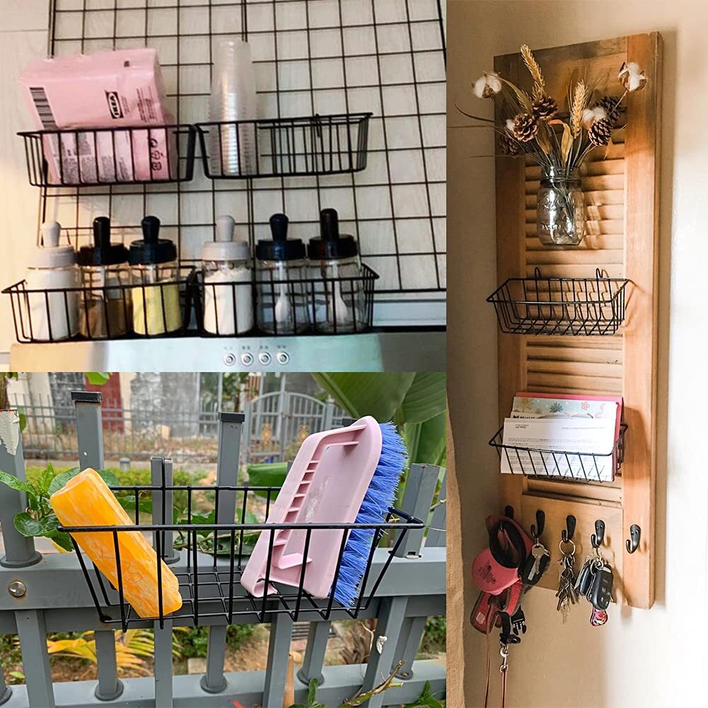3 Pack Wall Grid Panel Hanging Wire Basketwall Storage And Display ...