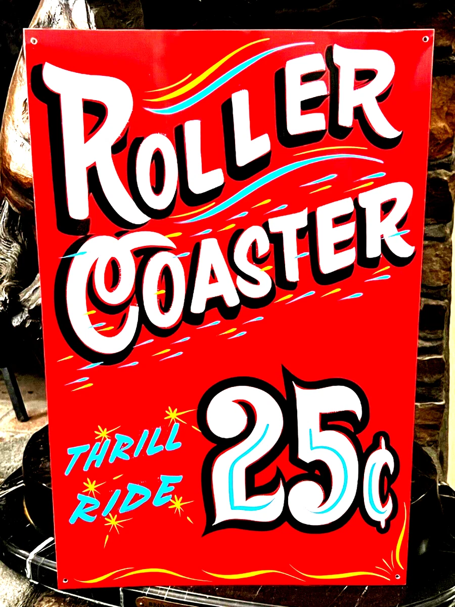 Vintage Carnival Ride Signs
