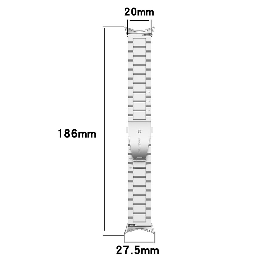 Triple Bead Stainless Steel Metal Strap For Google Pixel Watch2 Pixel ...