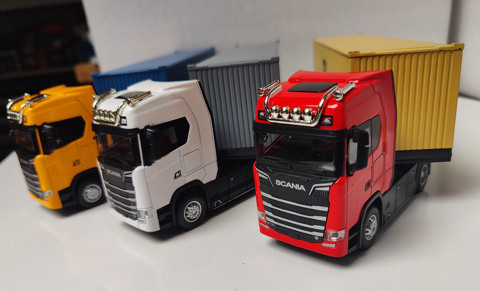 Scania 1/50 Container Truck Alloy Diecast Truck Model Toy, UK Free ...