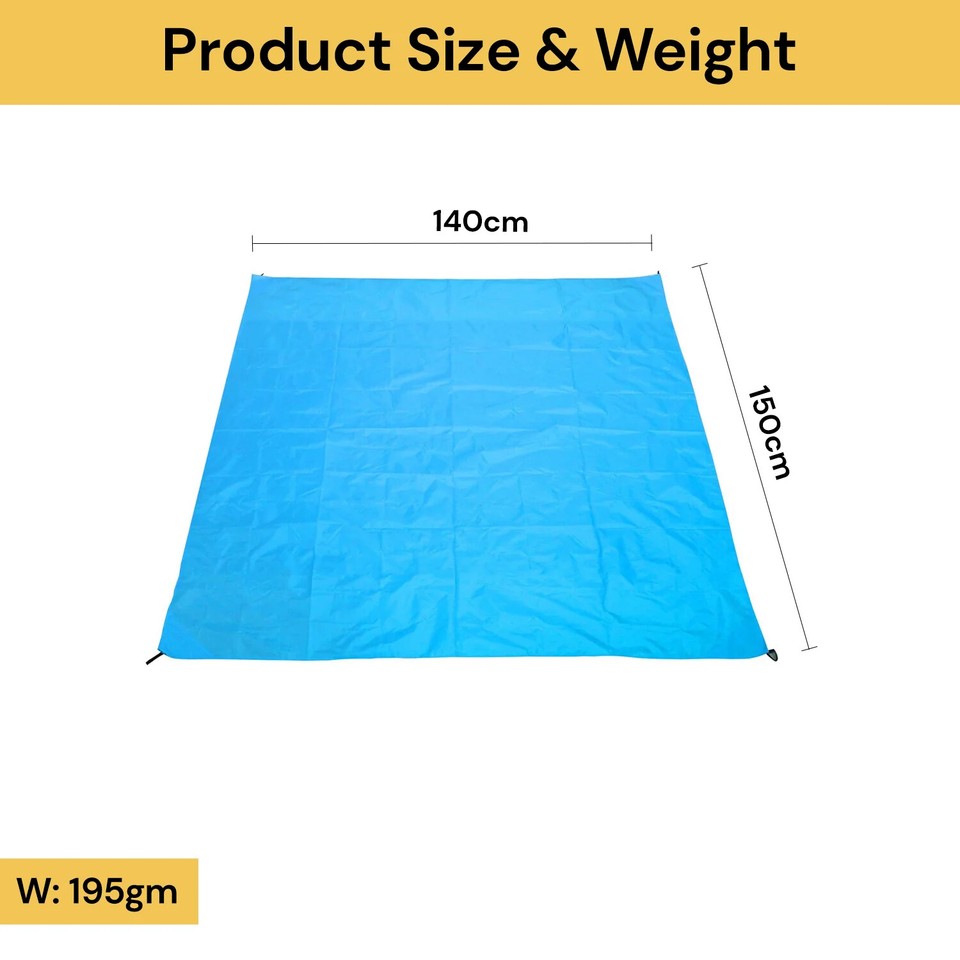 Sand Free Beach Mat Picnic Mat Beach Blanket Dust Sand Proof Outdoor ...