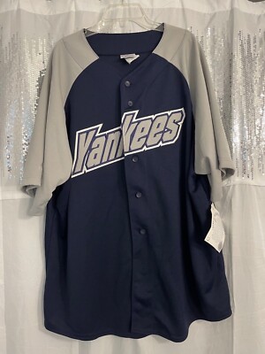 NY YANKEES button-front jersey Genuine Merchandise by Majestic XXL NOS ...