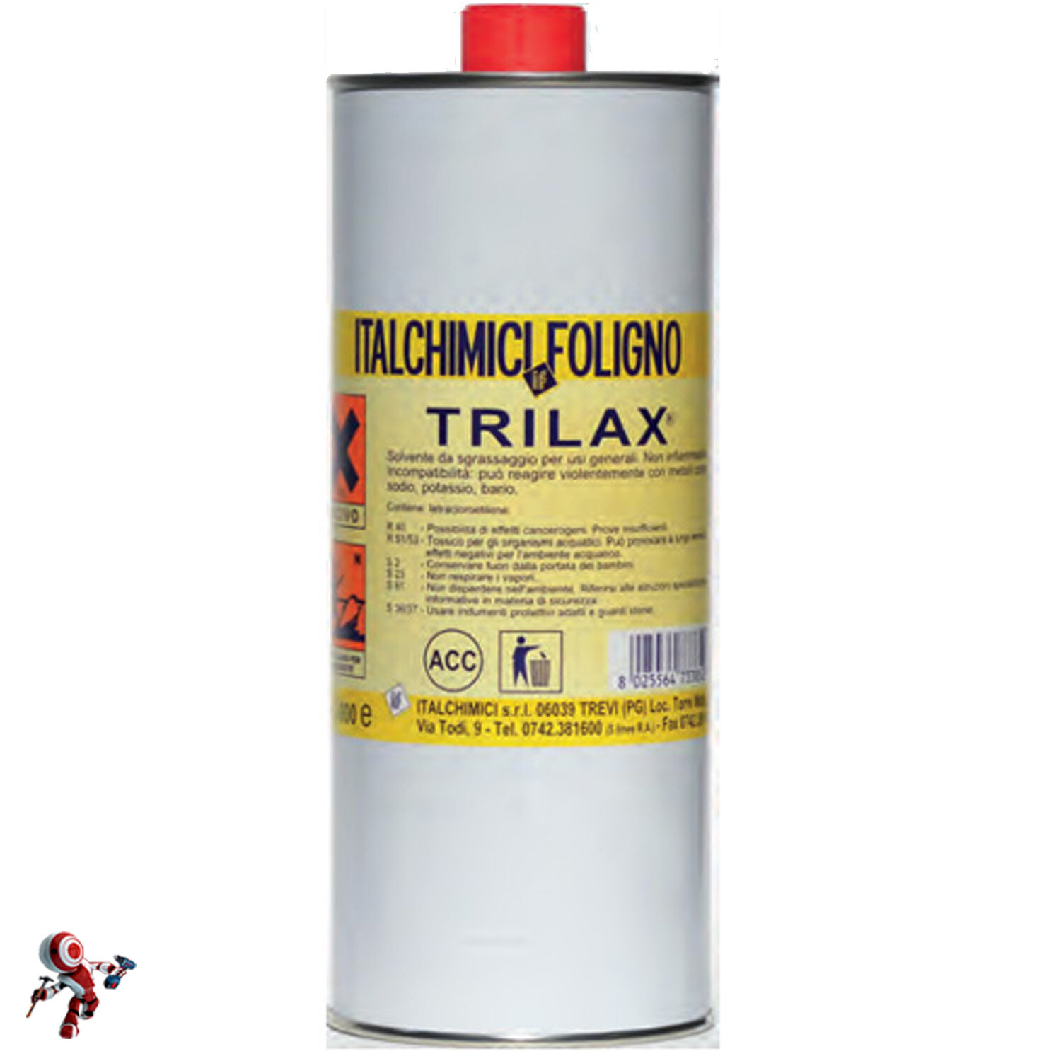 TRILAX 1LT SOLVENTE SGRASSANTE PER USO DOMESTICO INDICATO PER ELIMINARE ...