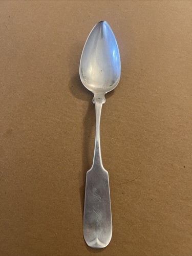 Vtg Seymour & Lindsley Pure Coin Serving Spoon Monogrammed Antique | eBay