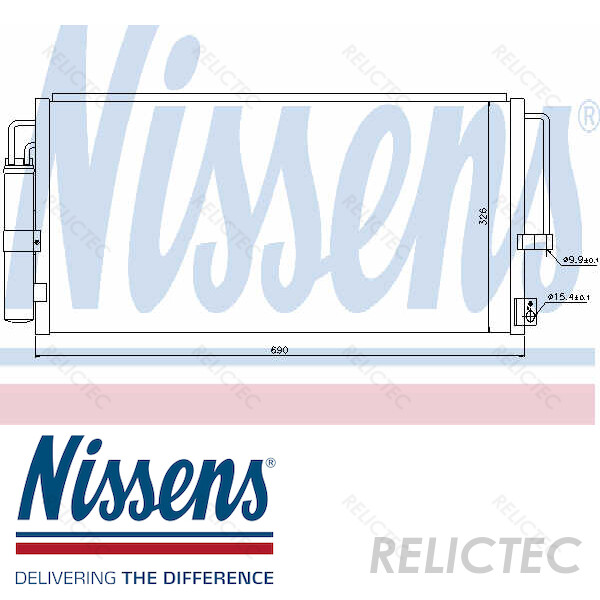 A/C Air Condenser Radiator for Subaru:IMPREZA 73210-FE010 73210-FE010 ...