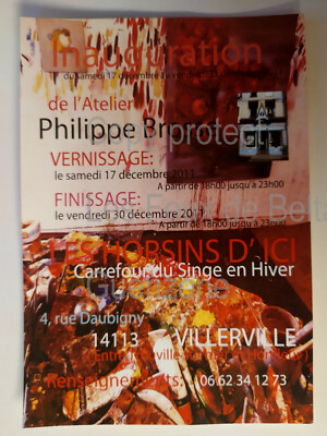 PHILIPPE BROSSE VERNISSAGE LES HORSINS D'ICI VILLERVILLE carte postale ...