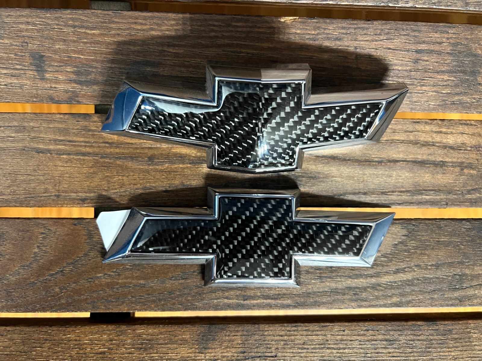 2014-2015 Chevy Camaro Carbon Fiber Bowtie Emblems Front & Rear 2014 ...