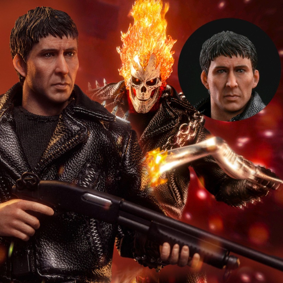 1/12 GHOST RIDER HEAD PHANTOM CARTER SLADE ACTION FIGURE ONE 12 mezco ...