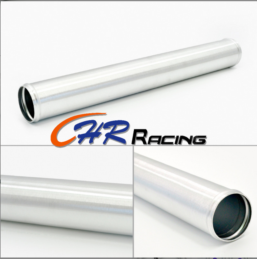 3" OD 76mm Straight Aluminum Turbo Intercooler Intake Pipe Hose 24" L ...