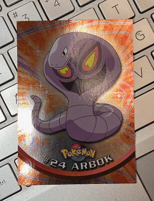 Topps Pokemon Arbok #24 Blue Logo Foil near mint condition card | eBay
