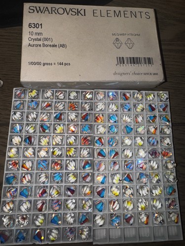 Swarovski 6301 10mm Aurore Boreale Crystal Pendants 138 Pc | eBay