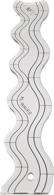 HONEYSEW Wave Edge Waves Ruler Clear Quilting Templates for Sewing | eBay