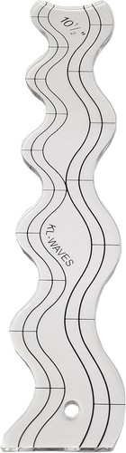 HONEYSEW Wave Edge Waves Ruler Clear Quilting Templates for Sewing | eBay