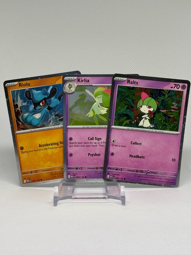 Riolu (076) Ralts (058) Kirlia (059) Cosmo Holo - 2025 Fall Collector ...