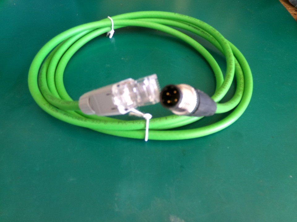 NEW IFM E11898 Ethernet Connection Cross Over Patch Cable 2M D Coded ...