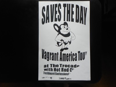 VAGRANT AMERICAN TOUR POSTER TROCADERO MIGHTY MOUSE 11x17" silk ...